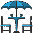 Rest Area Icon - Download in Colored Outline Style