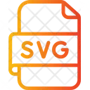 Scalable Vector Graphics File Icon - Download in Gradient Style
