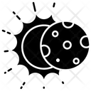 Solar Eclipse Icon - Download in Glyph Style