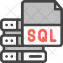 Sql Icon - Download in Colored Outline Style