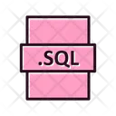 Sql Icon - Download in Colored Outline Style