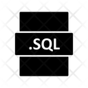 Sql Icon - Download in Glyph Style