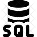 Sql Database Icon - Download in Glyph Style