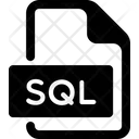 Sql file Icon - Download in Glyph Style