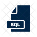 Sql File Icon - Download in Glyph Style