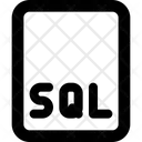 Sql File Icon - Download in Glyph Style