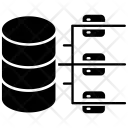 SQL Server Icon - Download in Glyph Style