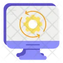 System Update Icon - Download in Flat Style