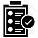 Task Complete Icon - Download in Glyph Style