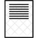 Text File Icon - Download in Line Style