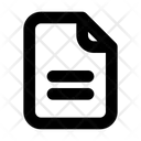 Text File Icon - Download in Line Style