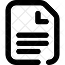 Text File Icon - Download in Line Style