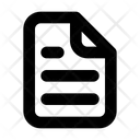 Text file Icon - Download in Line Style