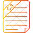 Visual C Source Code File Icon - Download in Gradient Style
