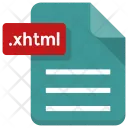 Xhtml file Icon - Download in Flat Style