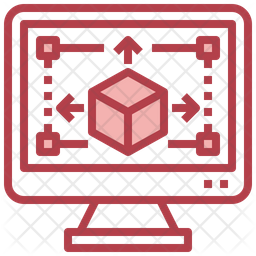 3 D Modeling Icon - Download in Dualtone Style