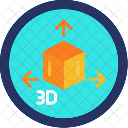 3 D Modeling Icon - Download in Flat Style