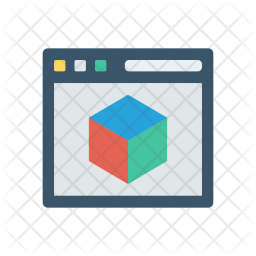 3d website Icon - Download in Flat Style