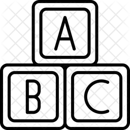 Abc Icon - Download in Line Style