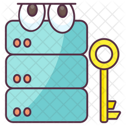 Access Database Icon - Download in Colored Outline Style