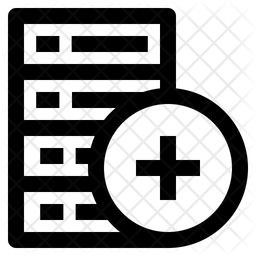 Add Server Icon - Download in Line Style