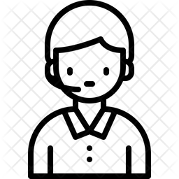 Administrator Icon - Download in Line Style