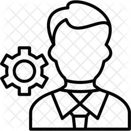 Administrator Icon - Download in Line Style