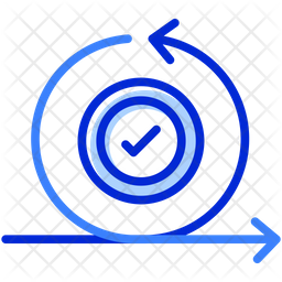 Agile Iteration Icon - Download in Colored Outline Style