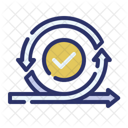 Agile process Icon - Download in Colored Outline Style