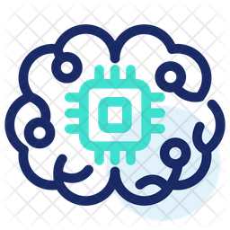Ai Brain Icon - Download in Line Style