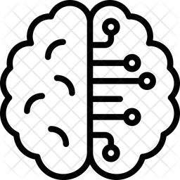 Ai Brain Icon - Download in Line Style