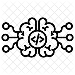 Ai Code Icon - Download in Line Style