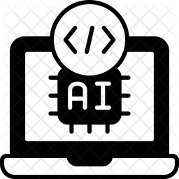 Ai Coding Icon - Download in Glyph Style