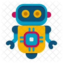 Ai in robotics process automation Icon - Download in Flat Style