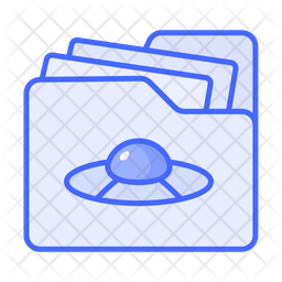 Alien Folder Icon - Download in Dualtone Style