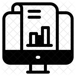Analytic Chart Icon - Download in Glyph Style