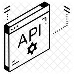 API Icon - Download in Isometric Style