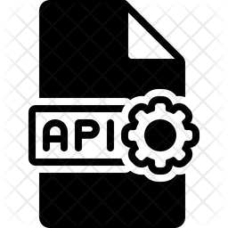 Api file Icon - Download in Glyph Style