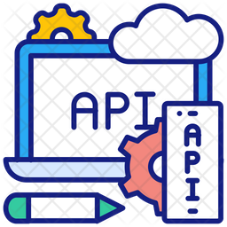 Api interface Icon - Download in Colored Outline Style