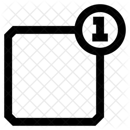 App notification Icon - Download in Line Style