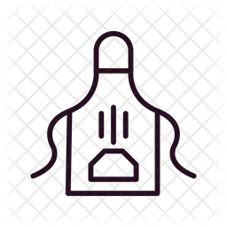 Apron Icon - Download in Line Style