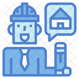 Architect Icon - Download in Colored Outline Style