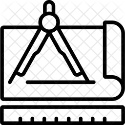 Architectural Project Icon - Download in Line Style