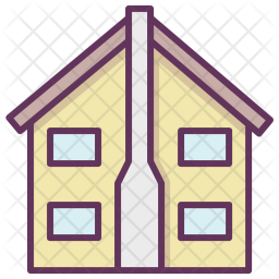Architecture Icon - Download in Colored Outline Style