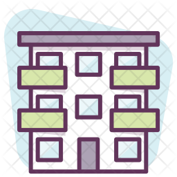 Architecture Icon - Download in Colored Outline Style