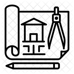 Architecture Design Icon - Download in Line Style