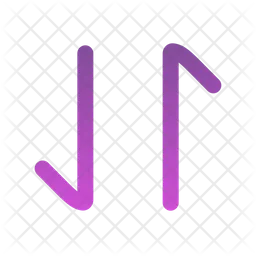 Arrow swap vertical Icon - Download in Gradient Style