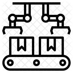 Assembly Line Icon - Download in Line Style