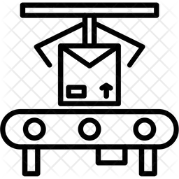 Assembly line Icon - Download in Line Style