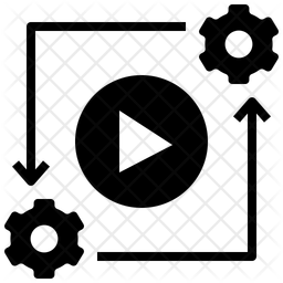 Automatic Process Icon - Download in Glyph Style